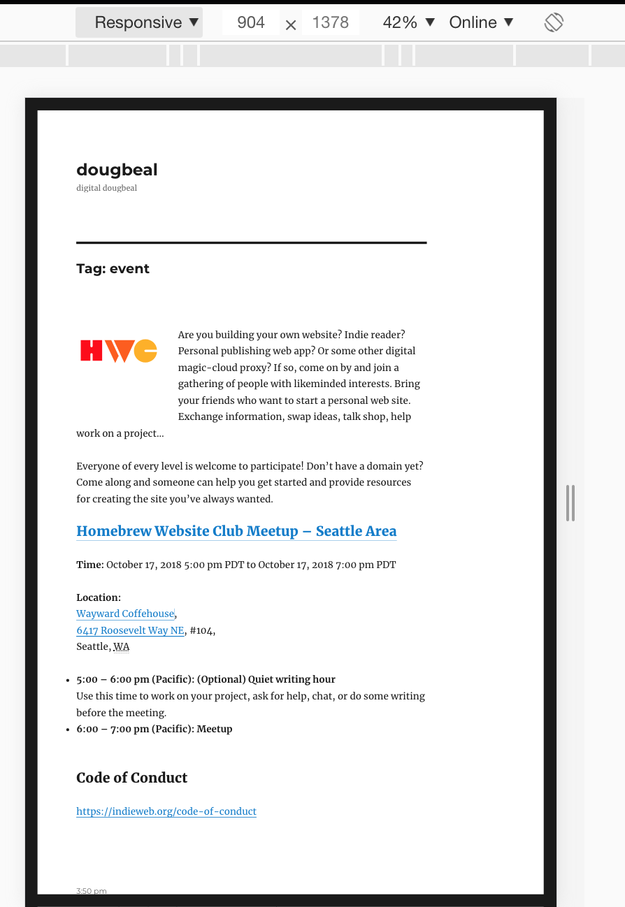 event posts gone bad – dougbeal