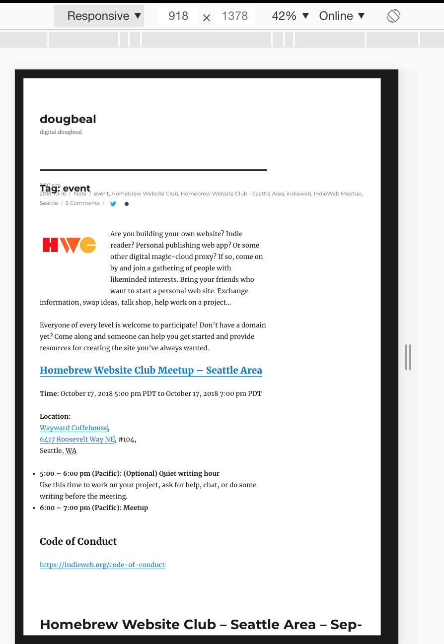 event posts gone bad – dougbeal